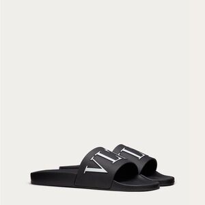 Valentino Garavani | Shoes | Valentino Garavani Vltn Rubber Logo Slides ...